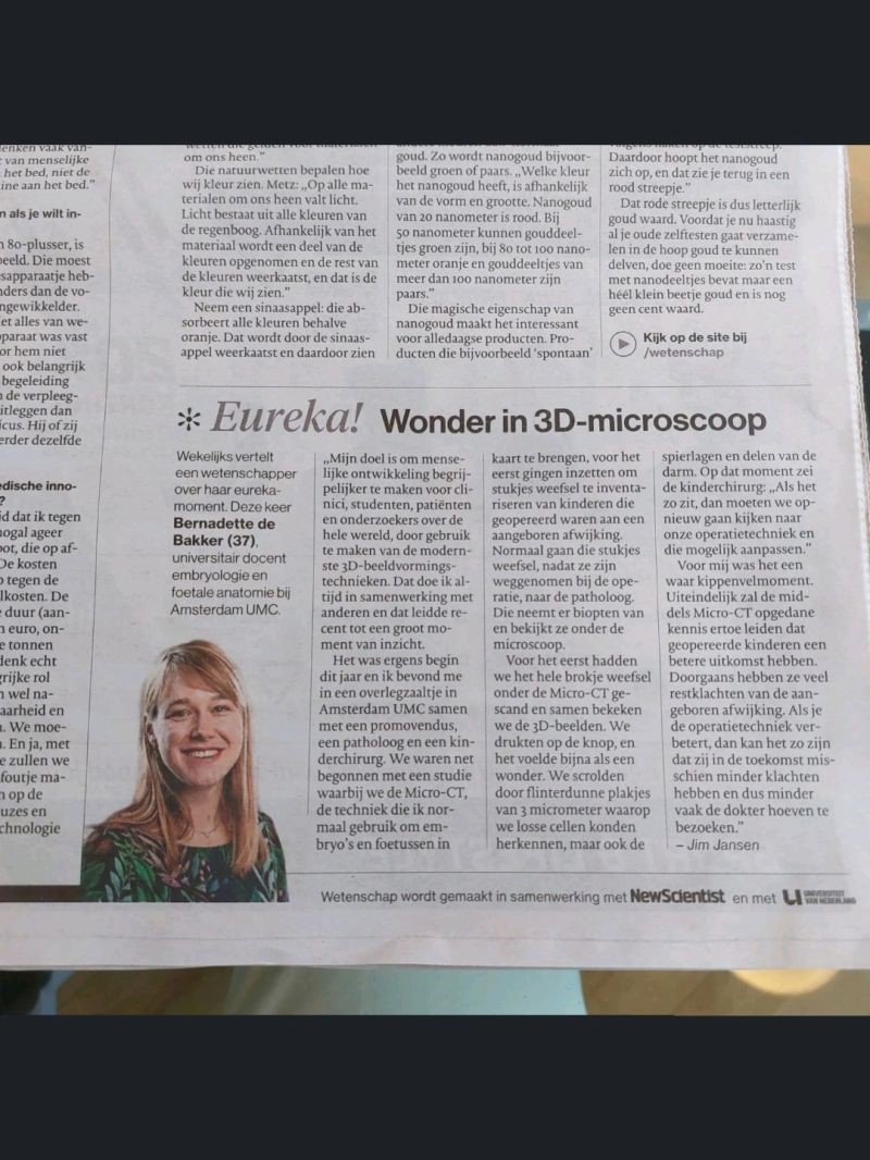 Outreach in 5 of the biggest Dutch Newspapers! - 3D Human Development